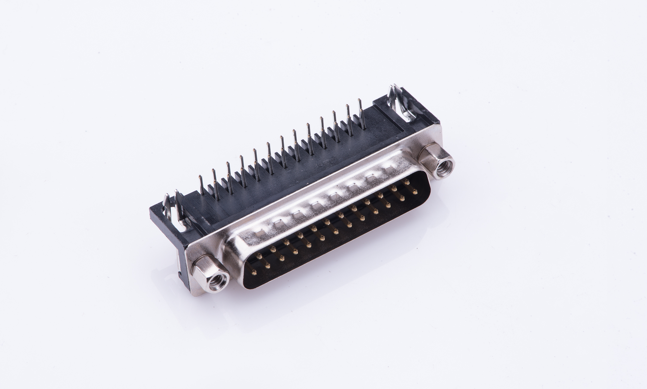 FDB2501-M0DB300K6KC D-SUB 90°Angle Male 25Circuits(Black)