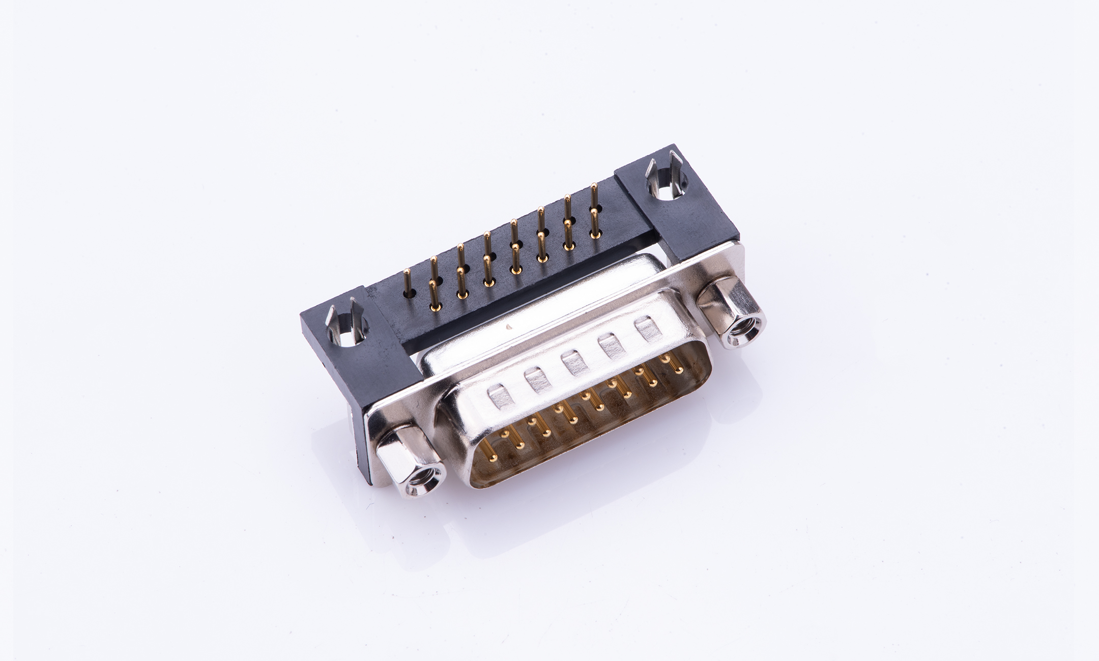 FDM1501-M0DB101W1KC Machined pin D-SUB 90°Angle Male 15Circuits